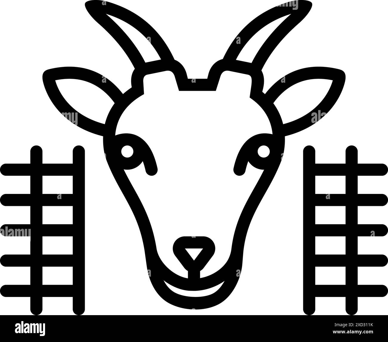 Icon for goat in pen,goat Stock Vector Image & Art - Alamy