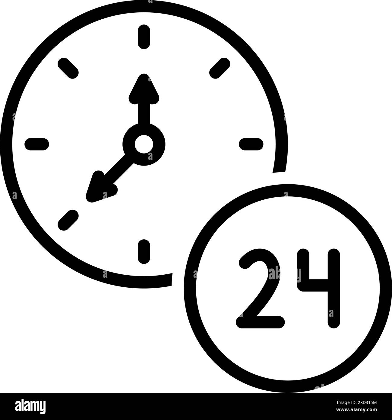 Icon for hour,twenty four hours Stock Vector Image & Art - Alamy
