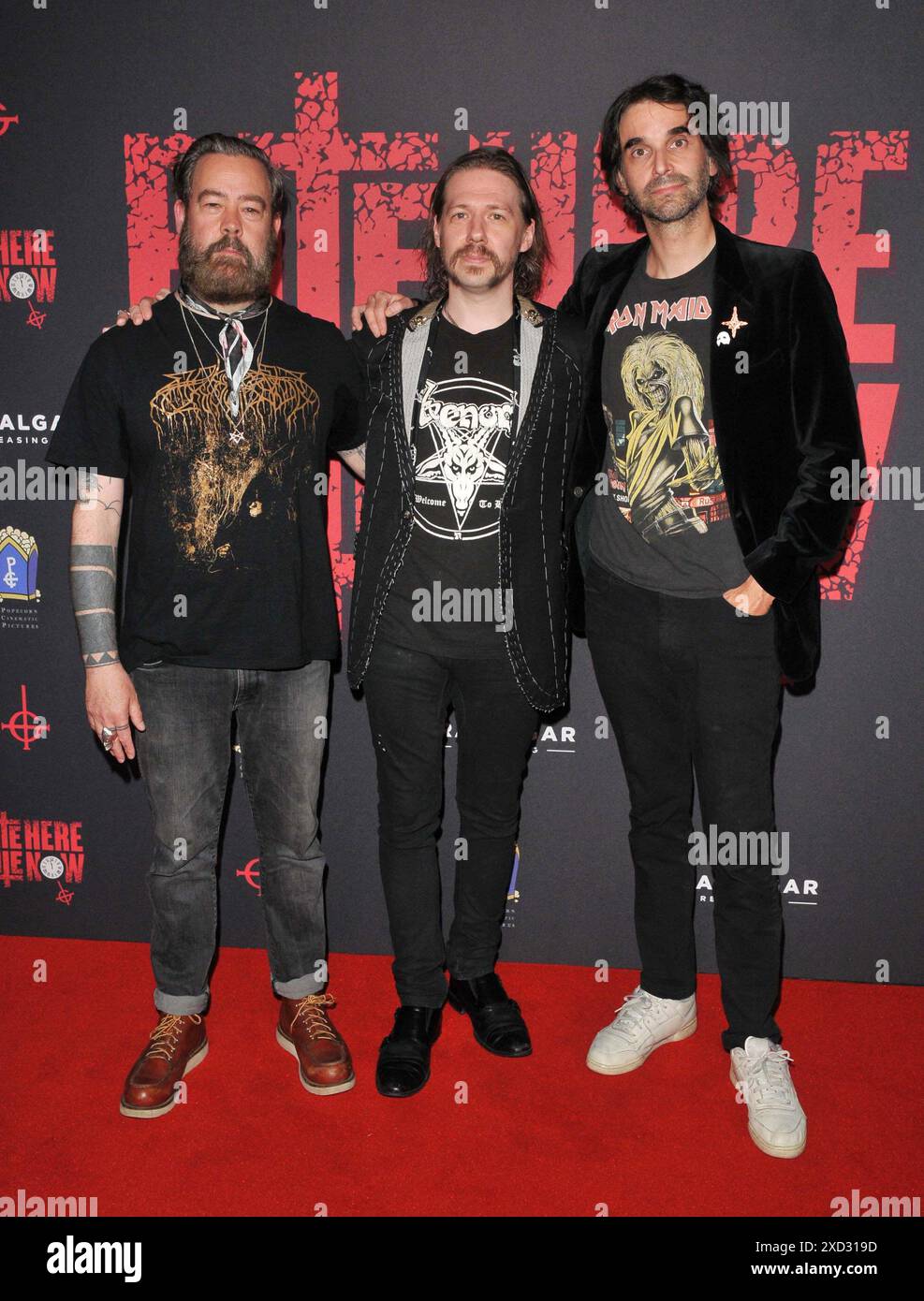 Daniel P Carter, Tobias Forge and Alex Ross Perry at the "Rite Here ...