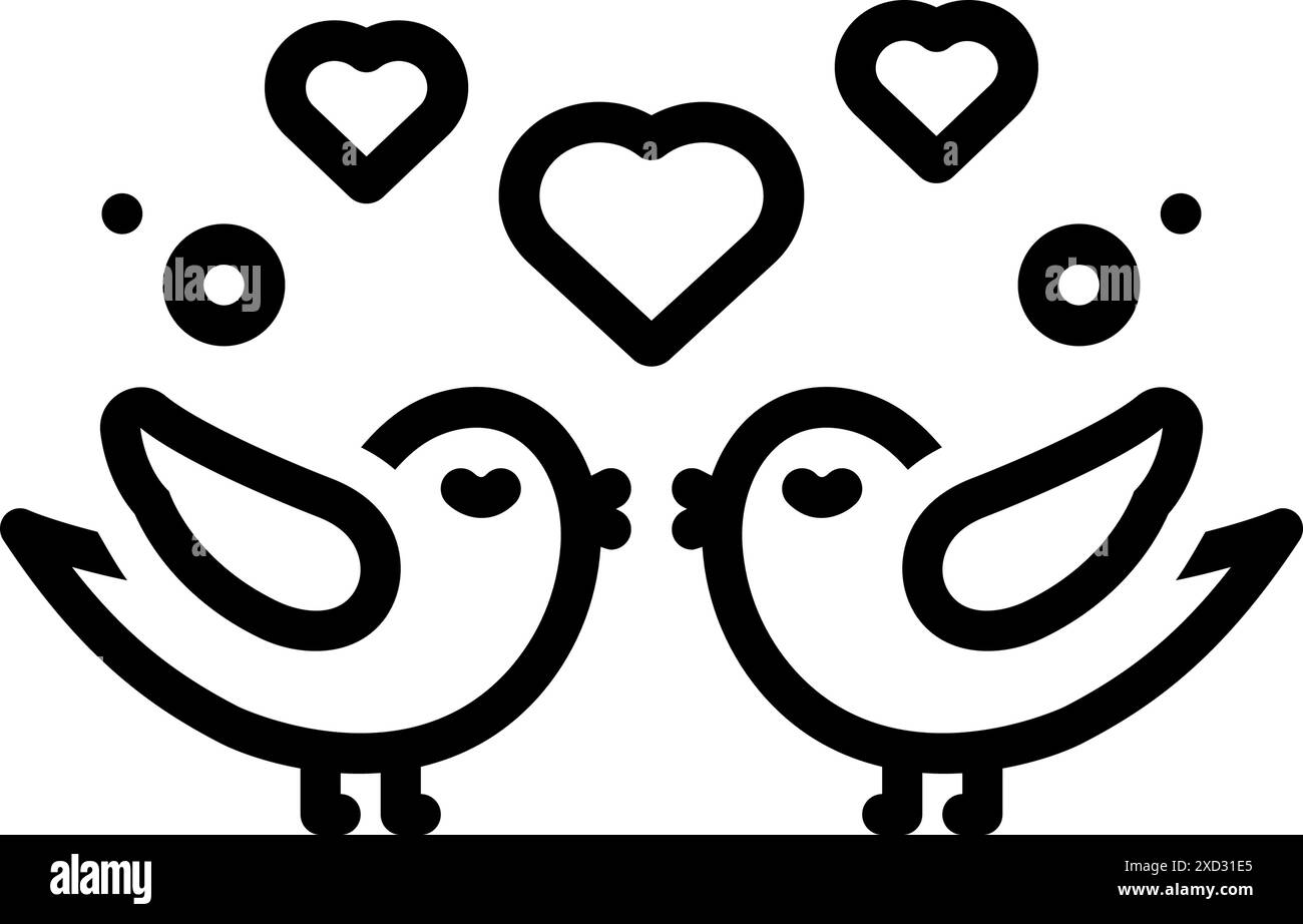 Icon for loving birds, loving Stock Vector Image & Art - Alamy