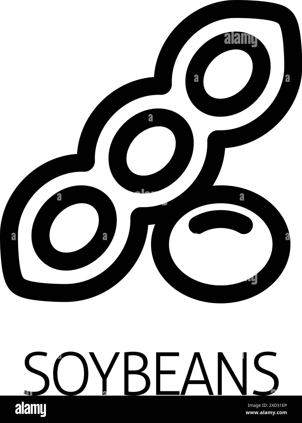 A Soybean Soy Bean Food Allergen Icon Concept Stock Vector Image & Art ...