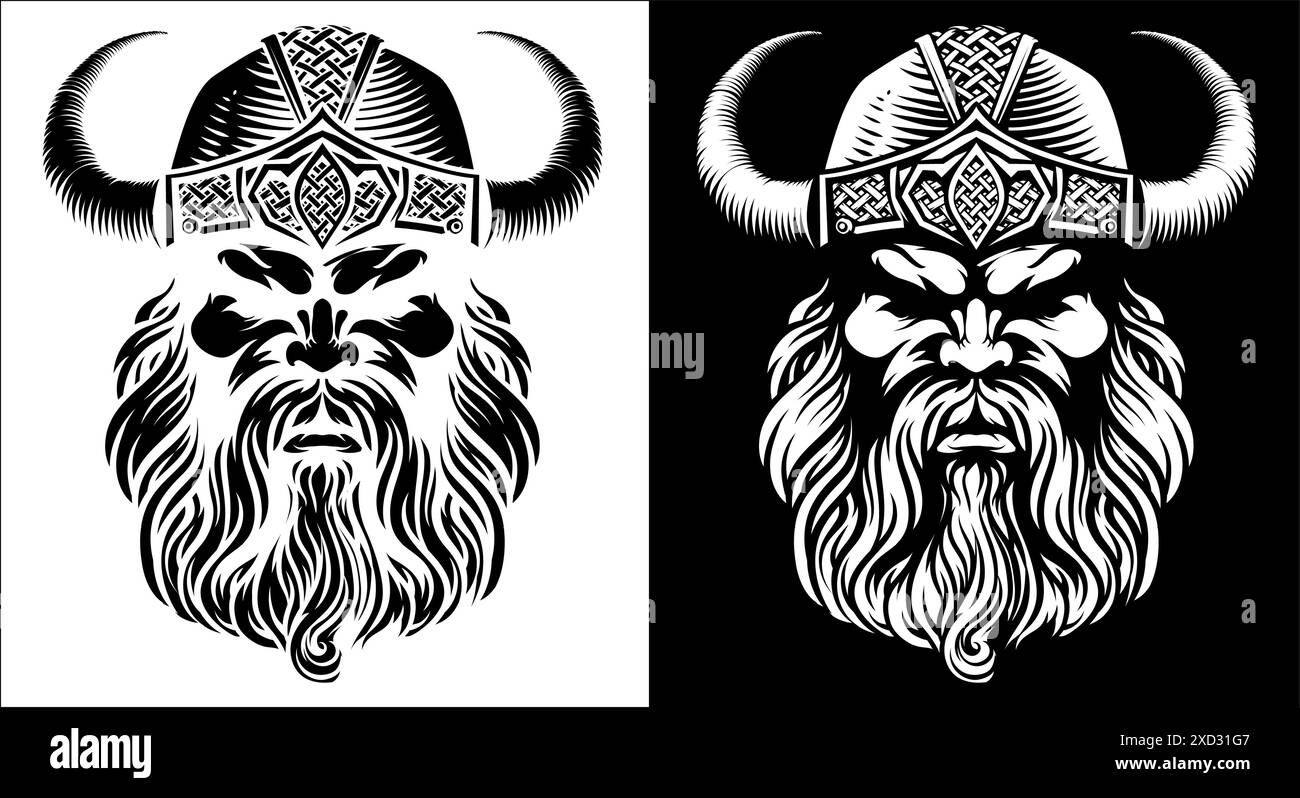 Viking men drawing Black and White Stock Photos & Images - Alamy