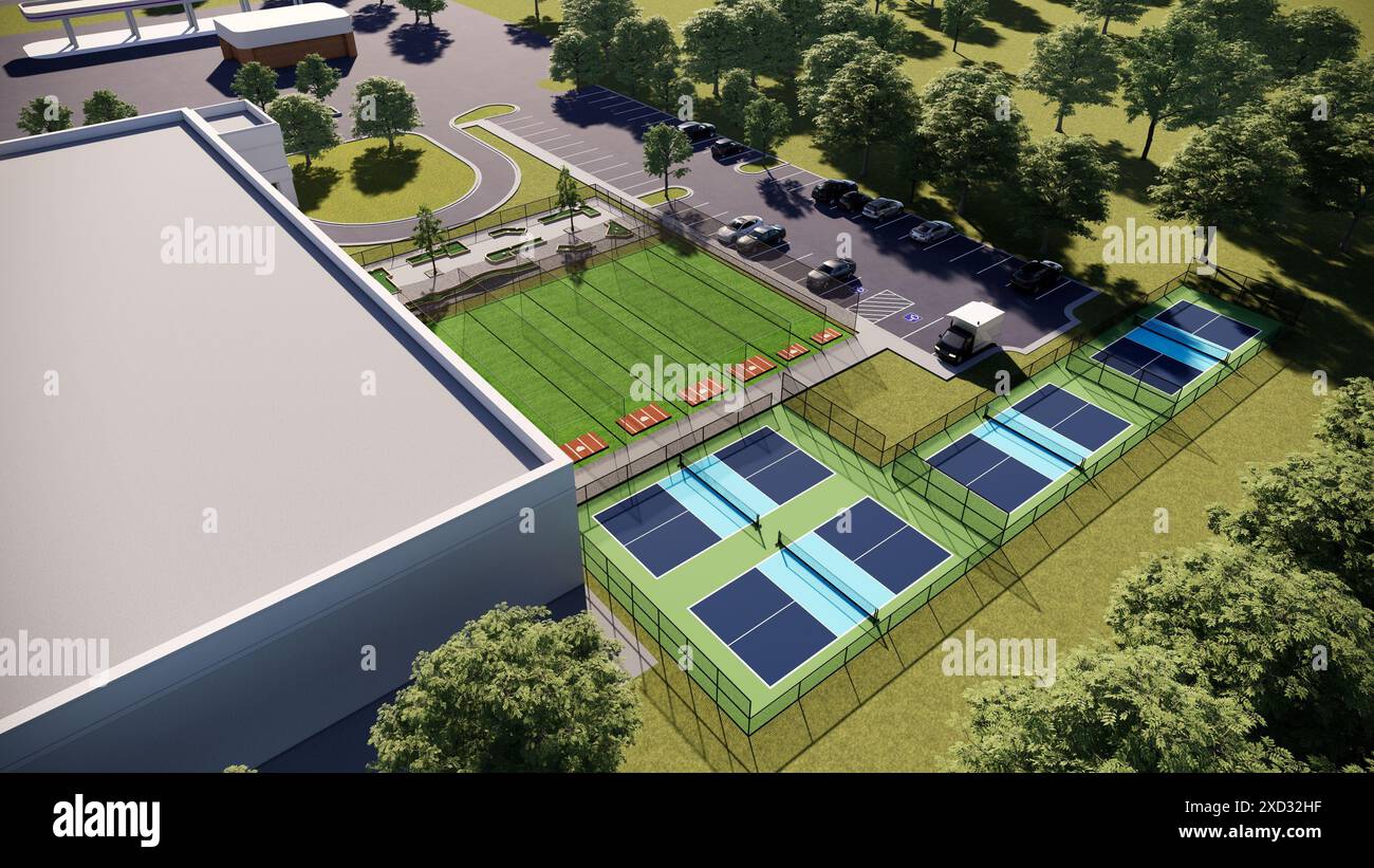 Aerial view open air ballpark hi-res stock photography and images - Alamy