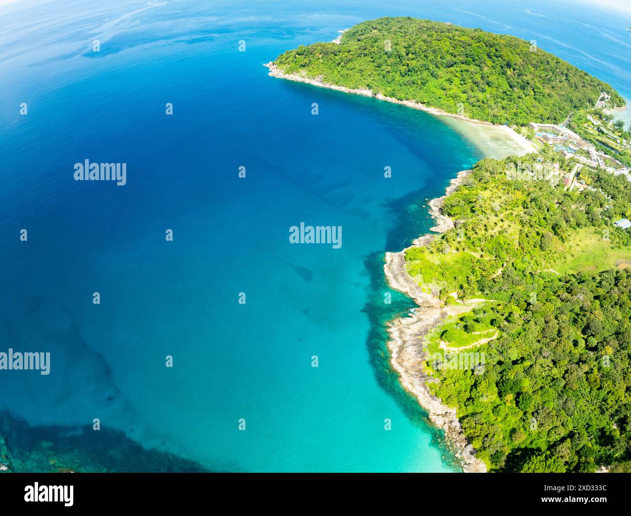 Aerial view Top down seashore background,Waves crashing on rock cliff ...