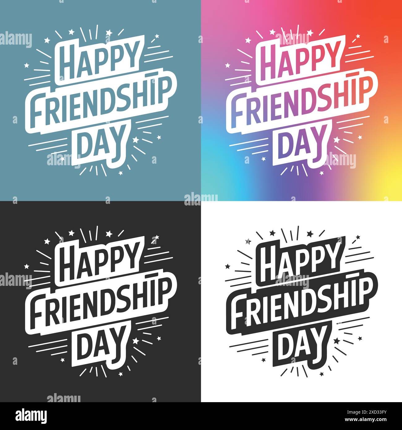 Celebrate International Day of Friendship with Beautiful Vector Illustrations and Designs Stock ...