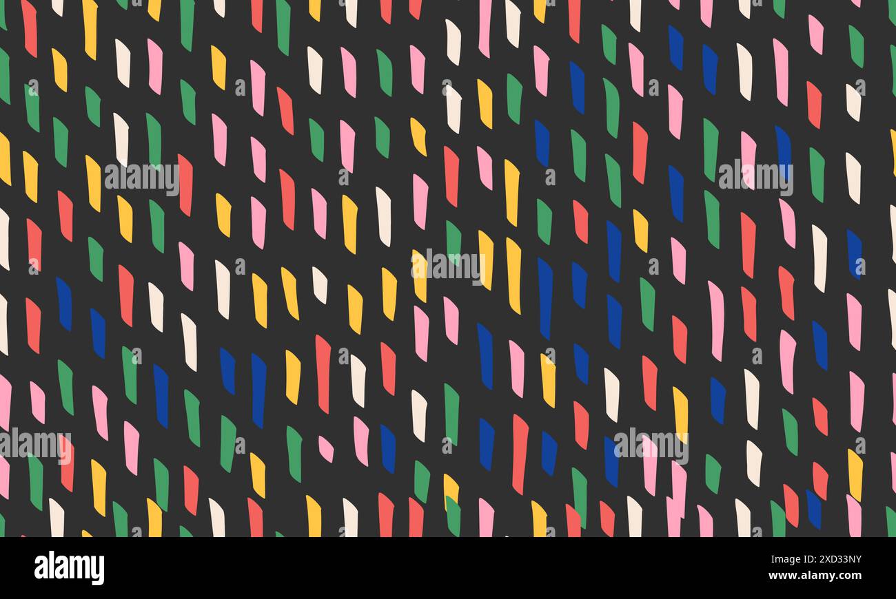 Colorful simple small dash seamless pattern. Vector wallpaper with ...