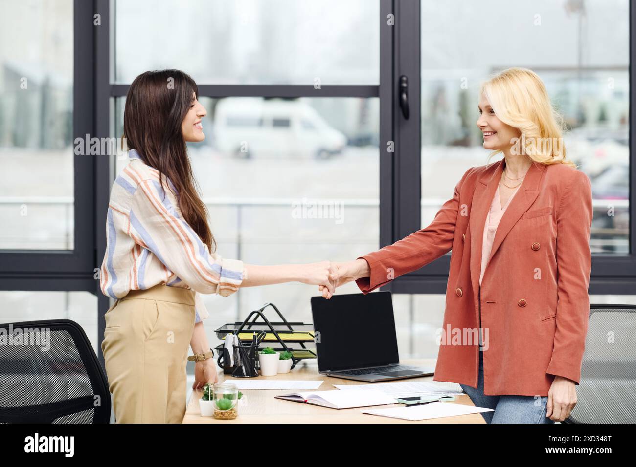 Diverse hands shaking connection hi-res stock photography and images ...
