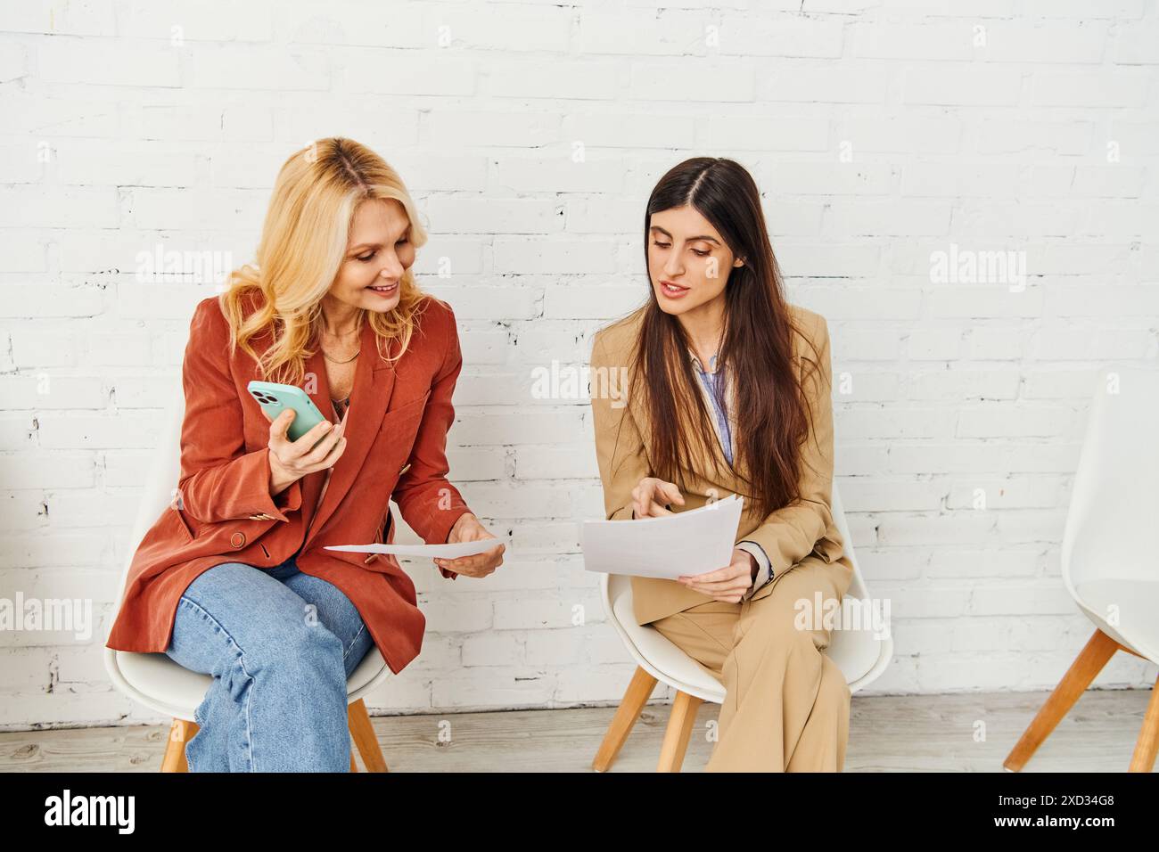 Two joyful friends engaged in hi-res stock photography and images - Alamy