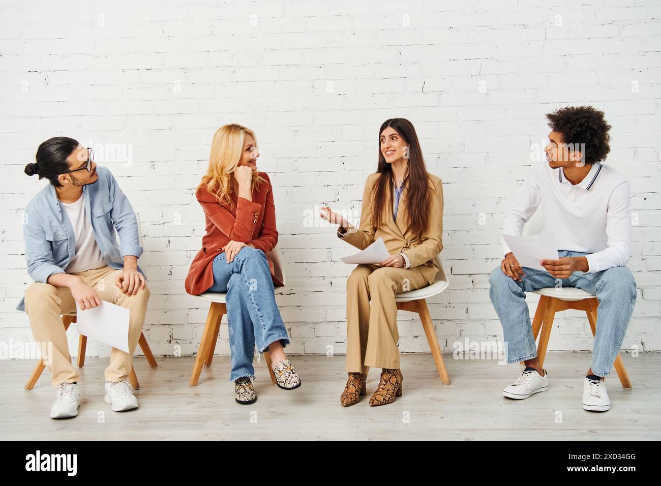 Diverse group women engaging in hi-res stock photography and images - Alamy