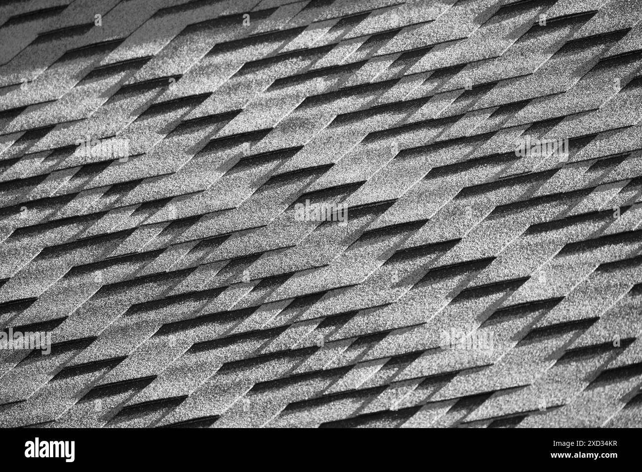 Modern gray tiling made of flexible shingles, background texture of ...