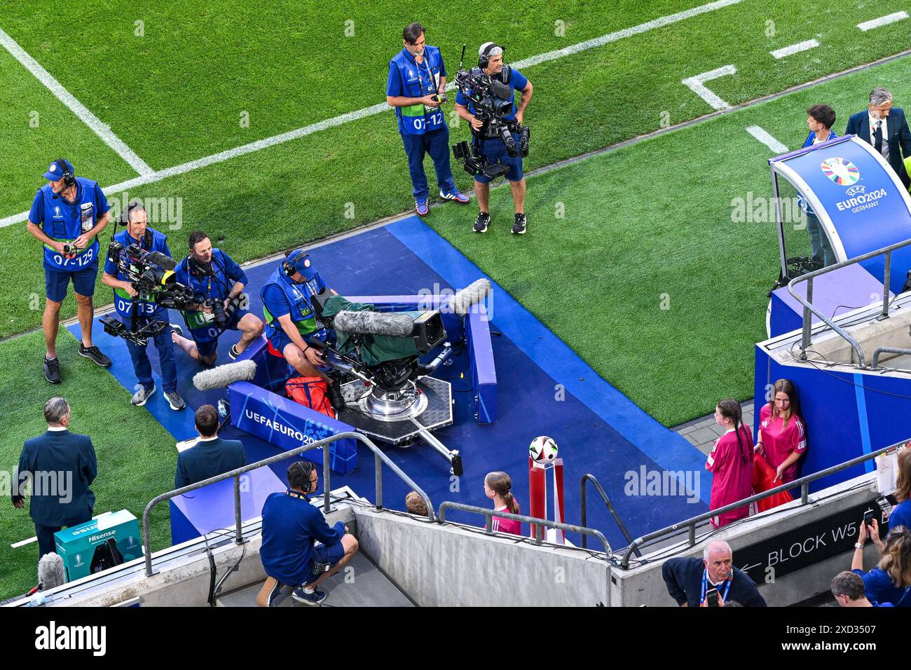 Cologne, Germany. 19th June, 2024. Match ball before a soccer game ...