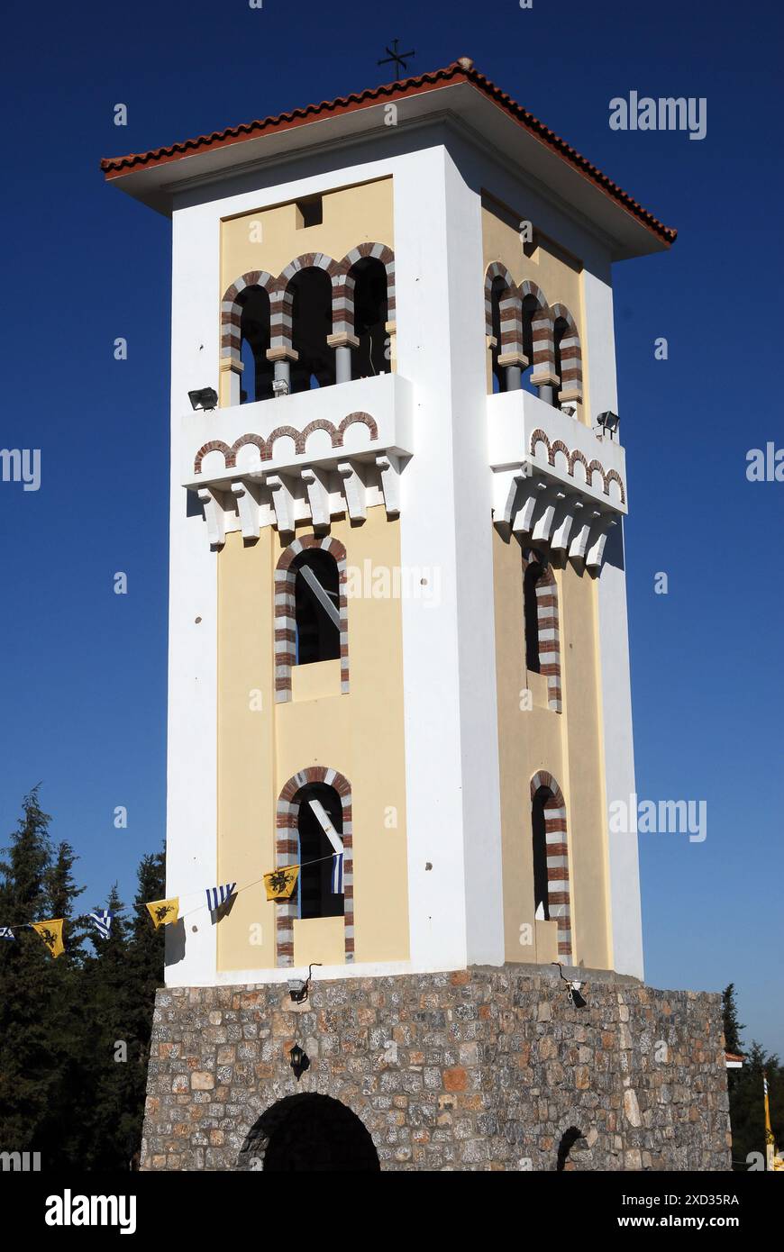 Greece, Dodecanese, Rhodes island Afantou village monasteries of ...