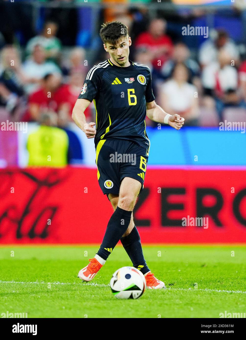 Scotland's Kieran Tierney during the UEFA Euro 2024 Group A match at ...