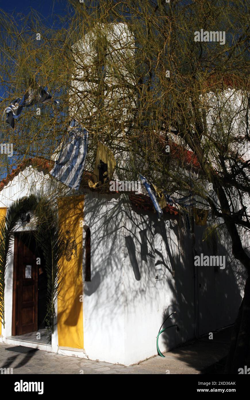 Greece, Dodecanese, Rhodes island Afantou village monasteries of ...