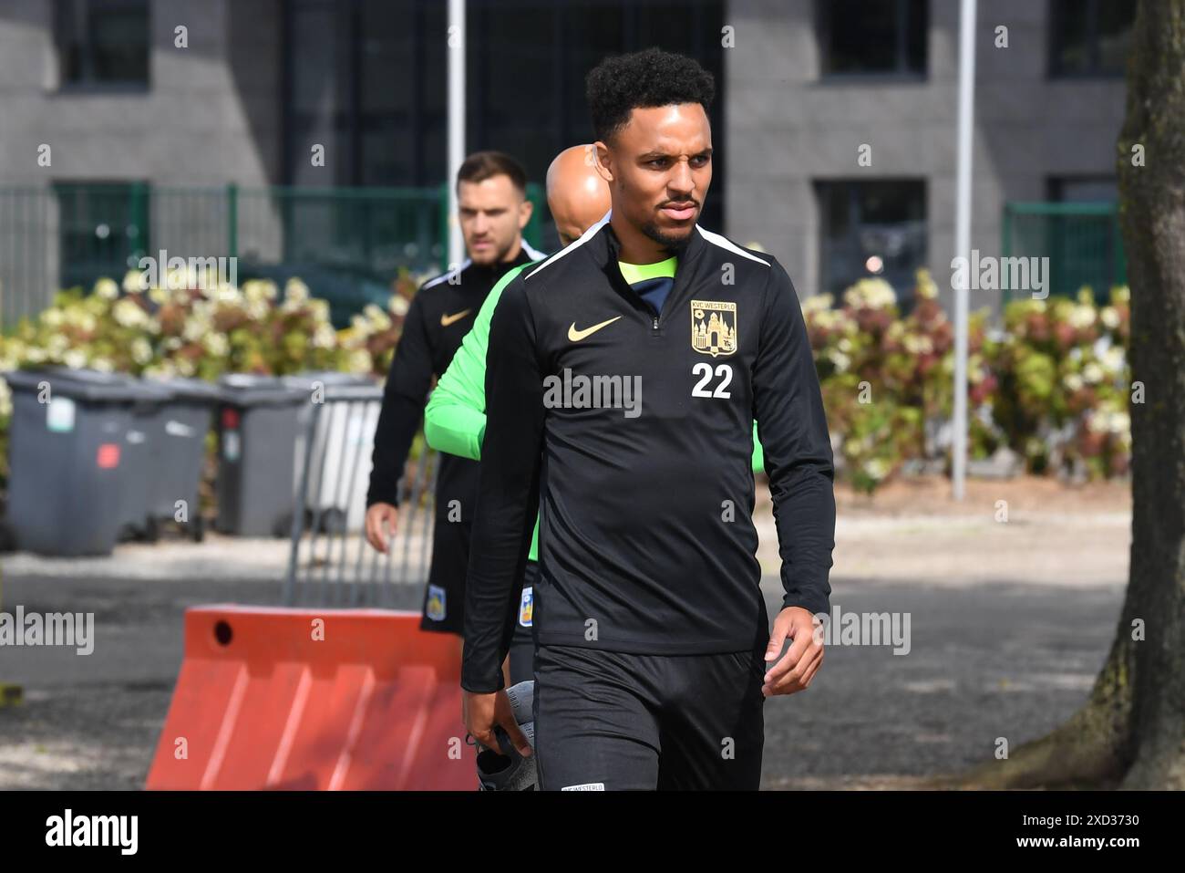 Westerlo, Belgium. 20th June, 2024. Westerlo's Bryan Reynolds pictured during a training session ...