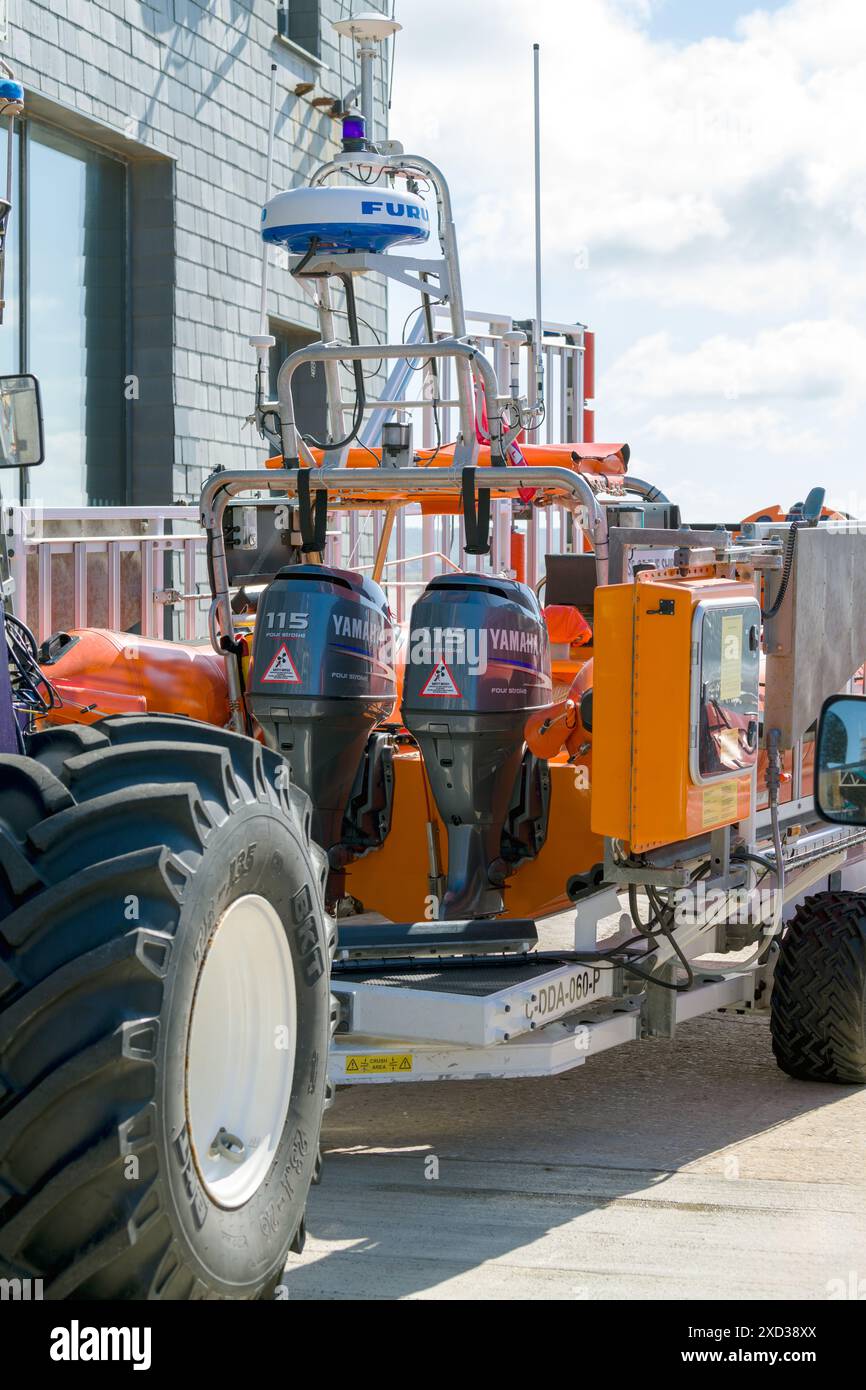 The twin engines of the Atlantic 85 class lifeboat "Rose of the Shires ...