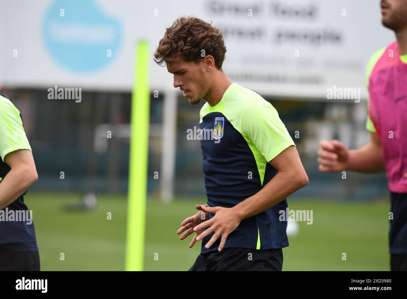 Westerlo, Belgium. 20th June, 2024. Westerlo's Lucas Stassin pictured ...