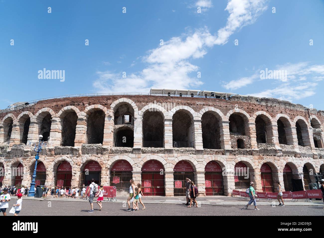 Roman amphitheatre, Arena di Verona (Verona Arena) built in I AD, the ...