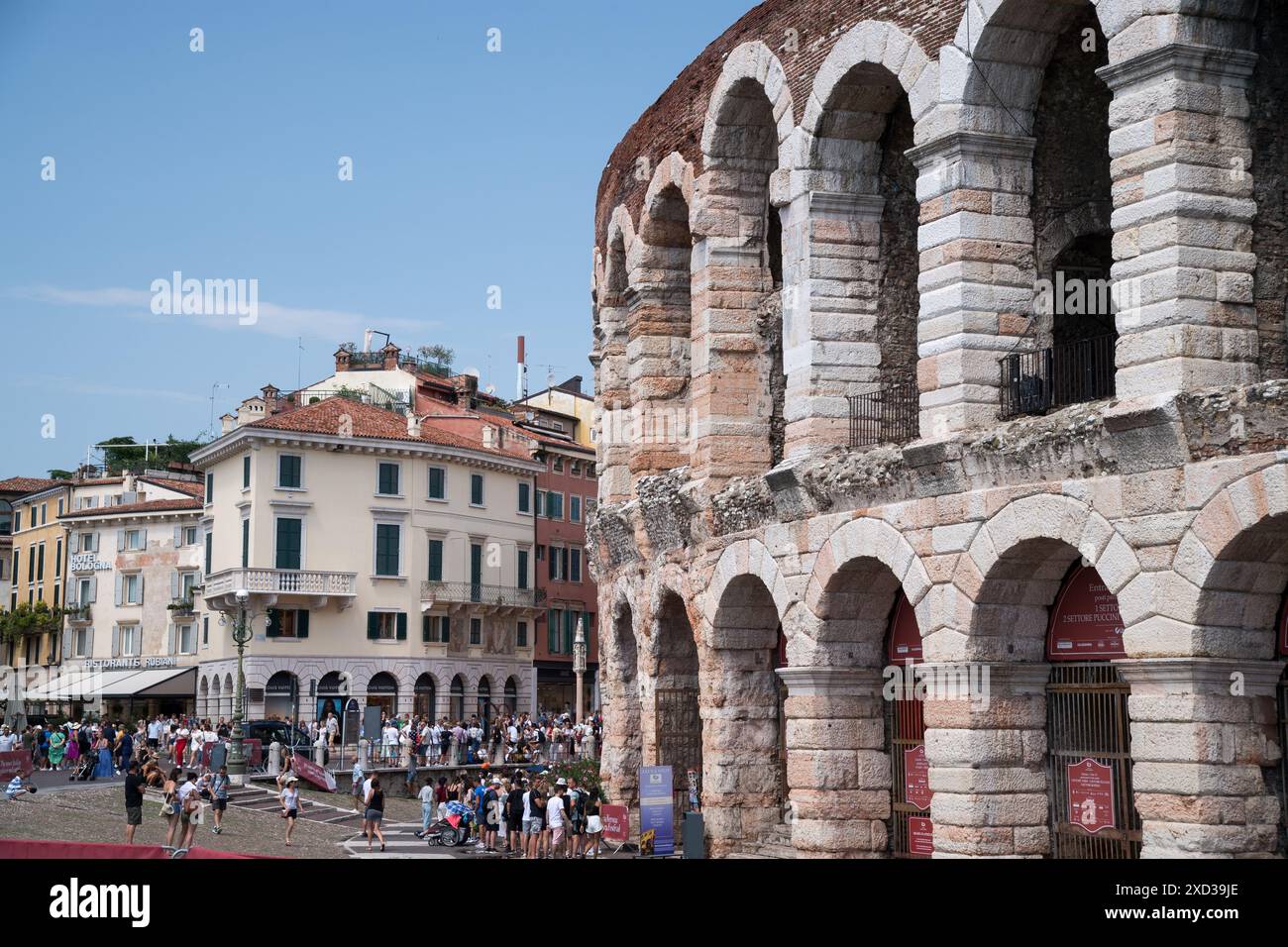 Roman amphitheatre, Arena di Verona (Verona Arena) built in I AD, the ...