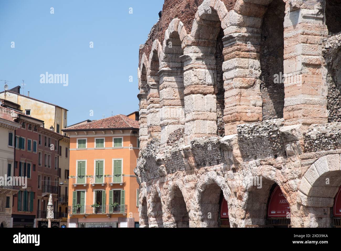 Roman amphitheatre, Arena di Verona (Verona Arena) built in I AD, the ...