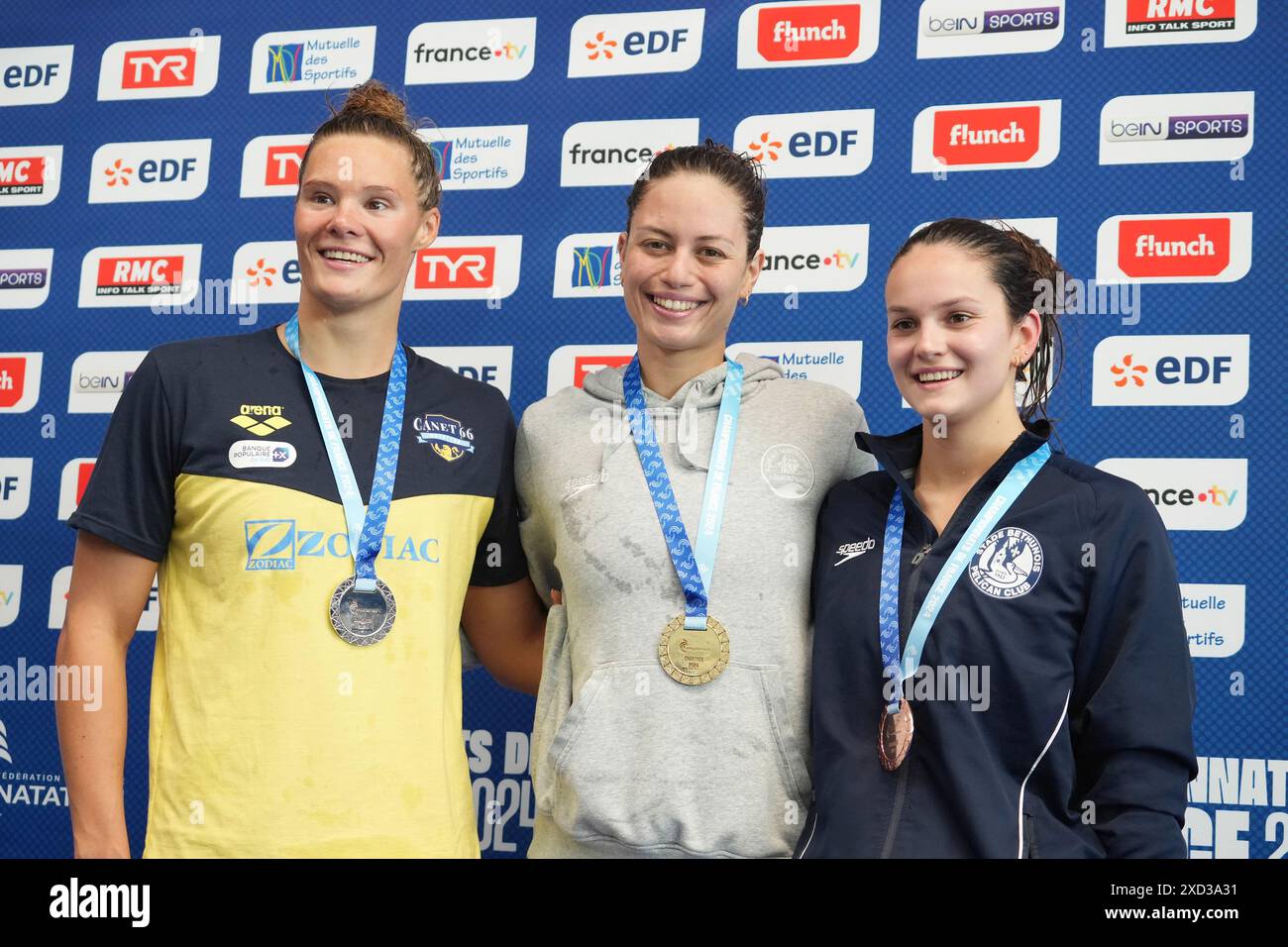 Chartres, France. 19th June, 2024. Pauline Mahieu Silver medal, Emma ...