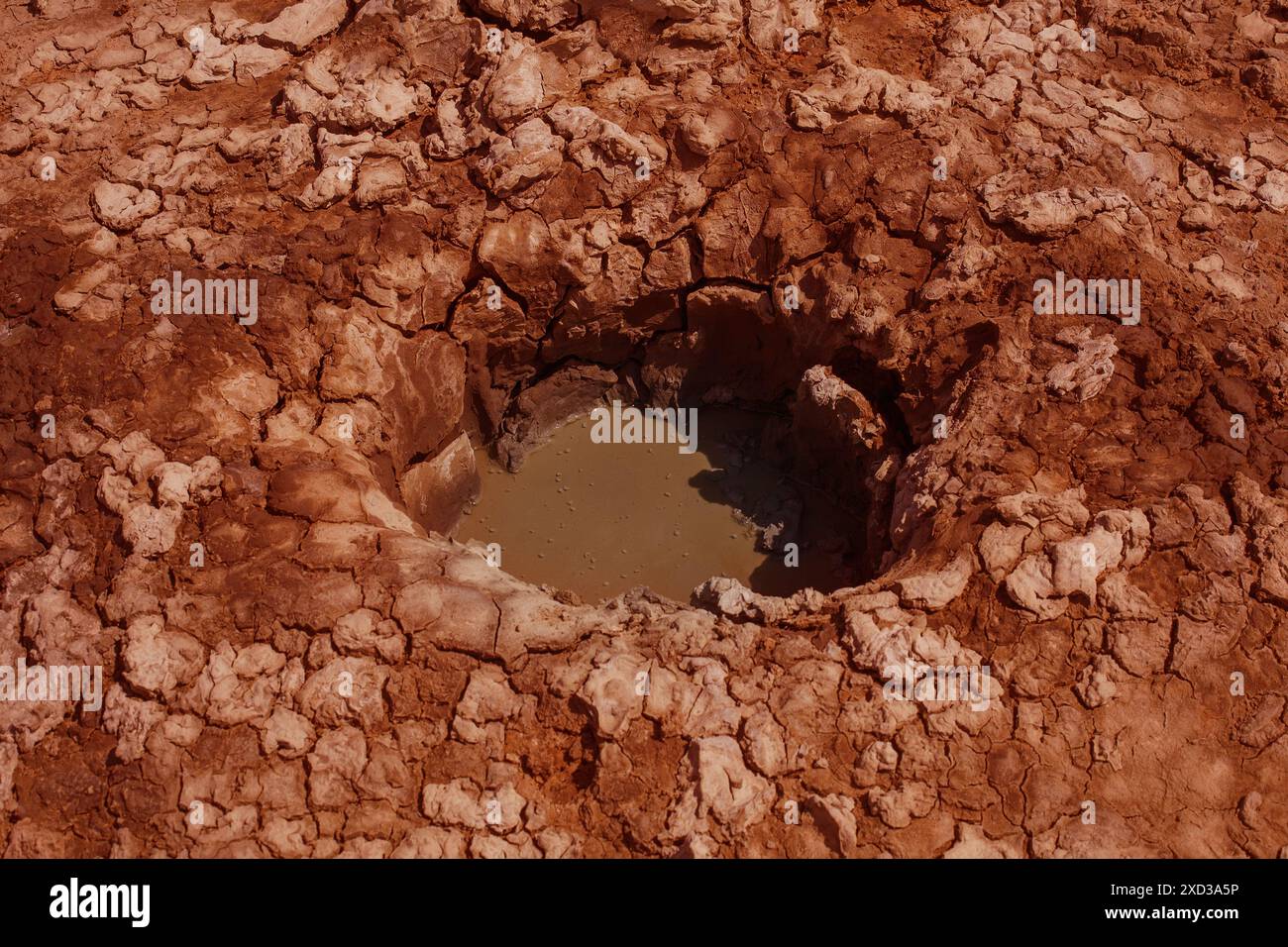 Cracked dried river clay bed hi-res stock photography and images - Alamy