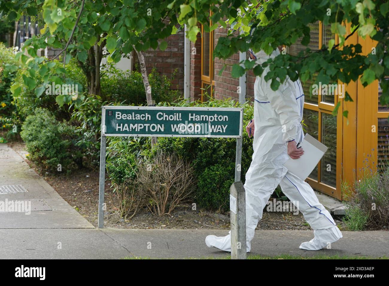Gardai forensics officers at the scene at Hampton Wood Way on St ...