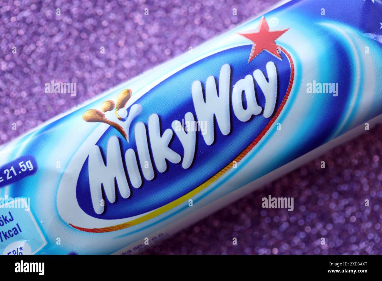 KYIV, UKRAINE - APRIL 20, 2024 Milky Way or MilkyWay small chocolate ...