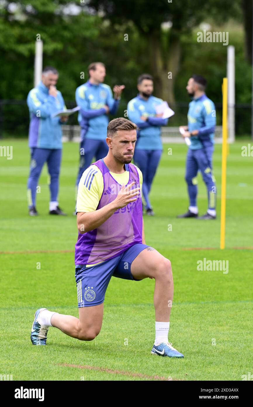AMSTERDAM - Ajax player Jordan Henderson during the first training of ...