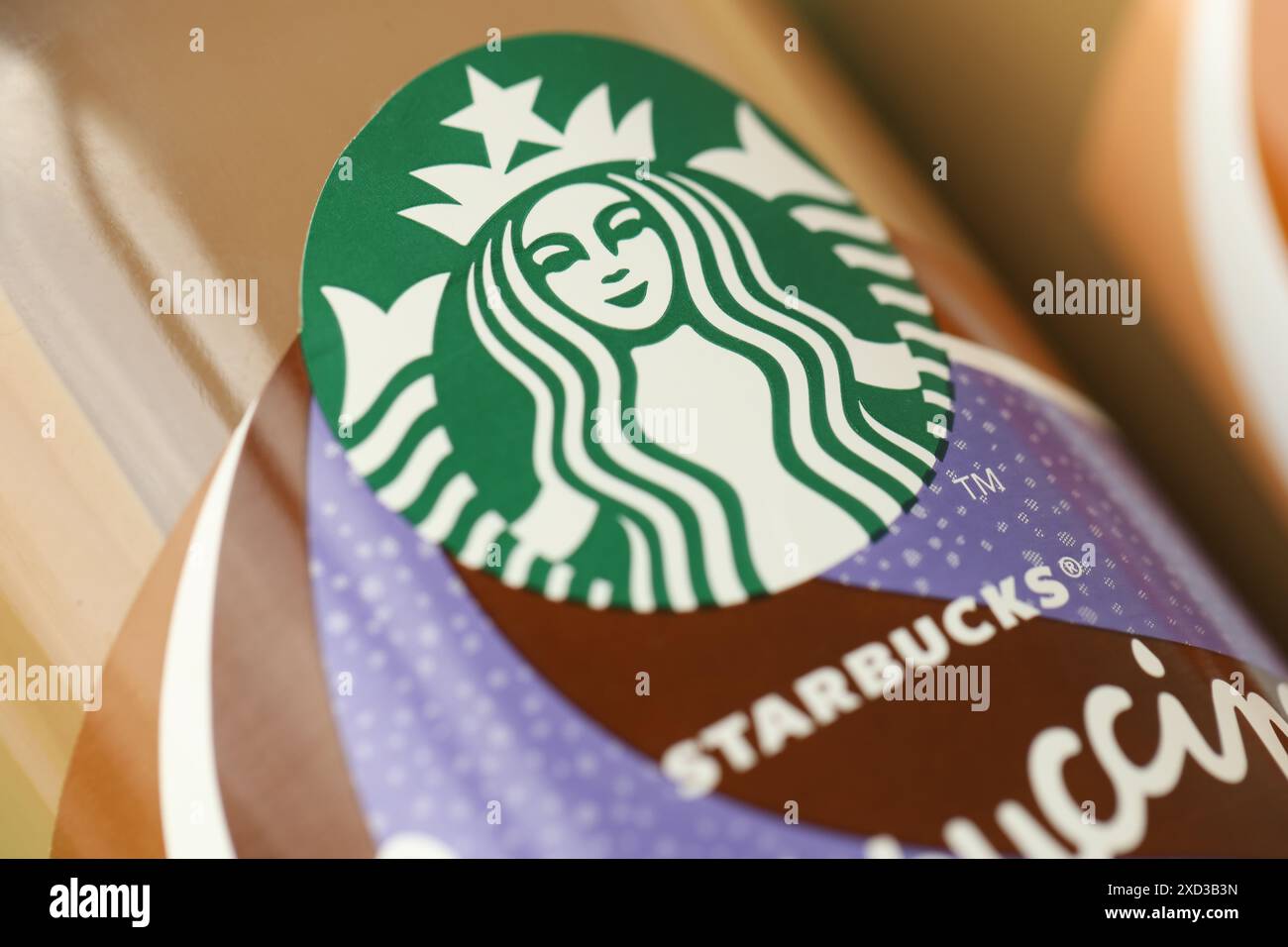 KYIV, UKRAINE - APRIL 20, 2024 Starbucks Frappuccino Coffee Drink ...