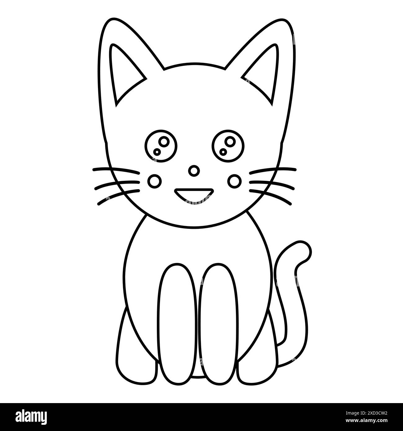 Cat Clipart Outline Easy