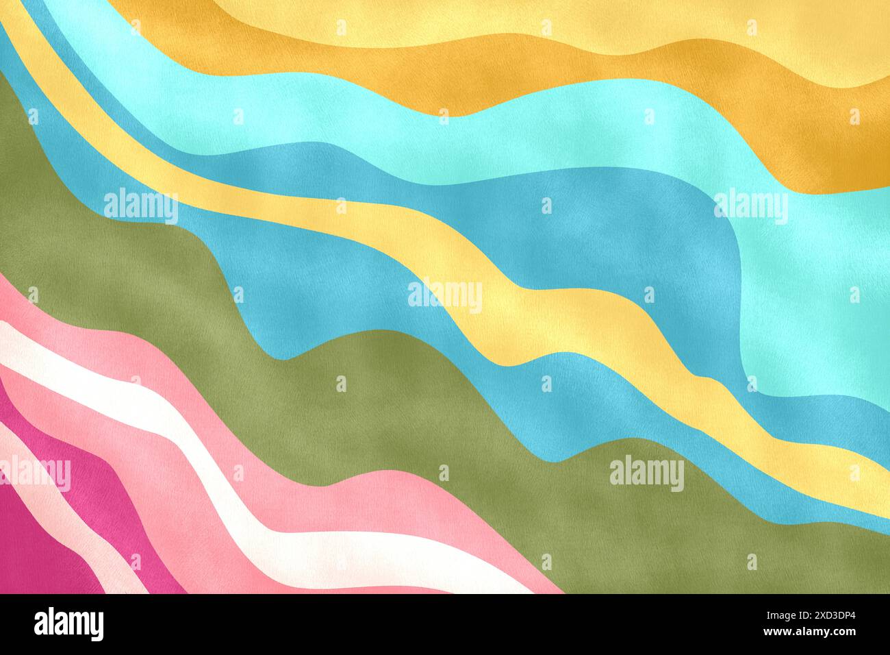 This illustration showcases soft pastel curved lines in harmonious ...