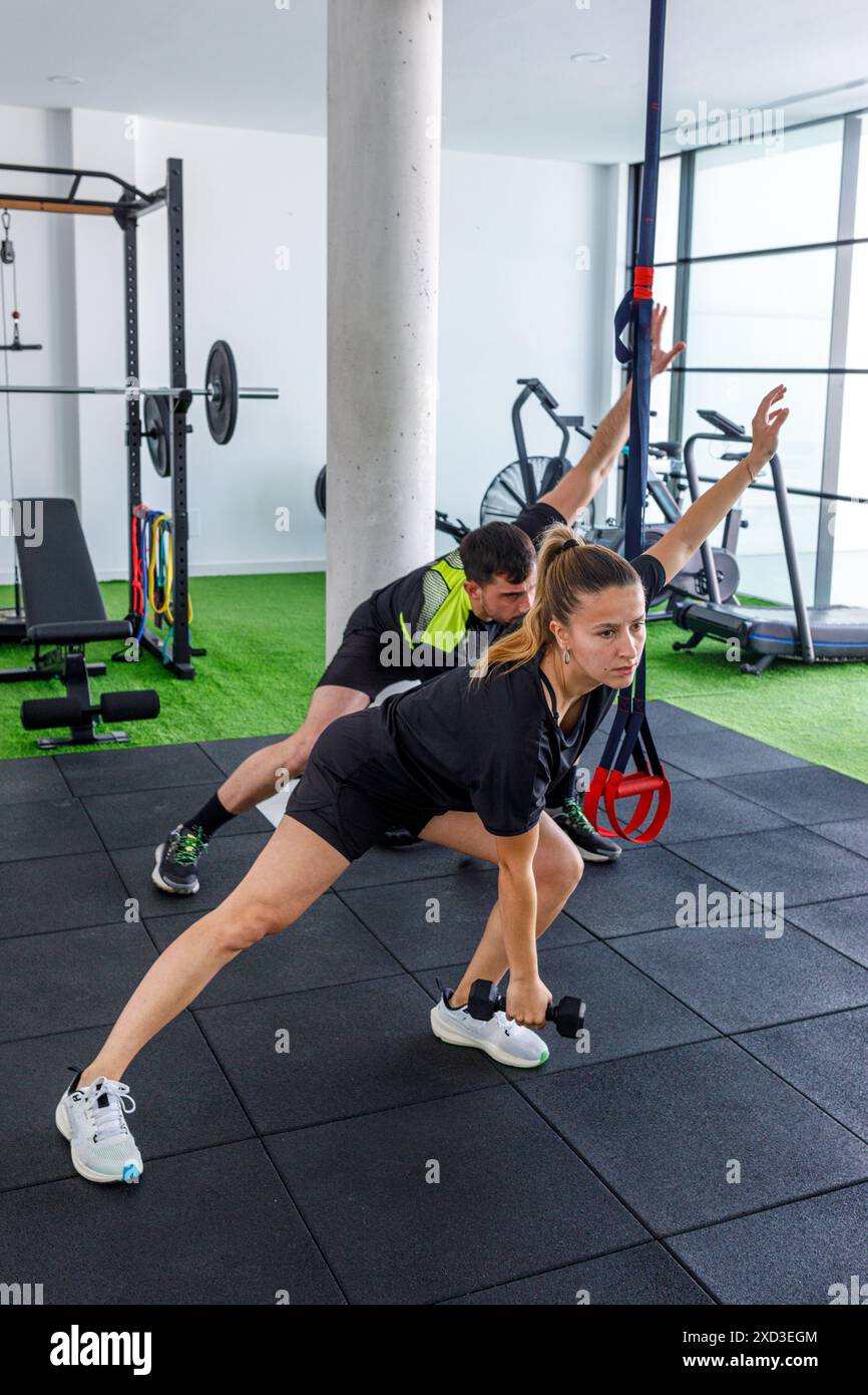 Strength and conditioning exercises hi-res stock photography and images ...