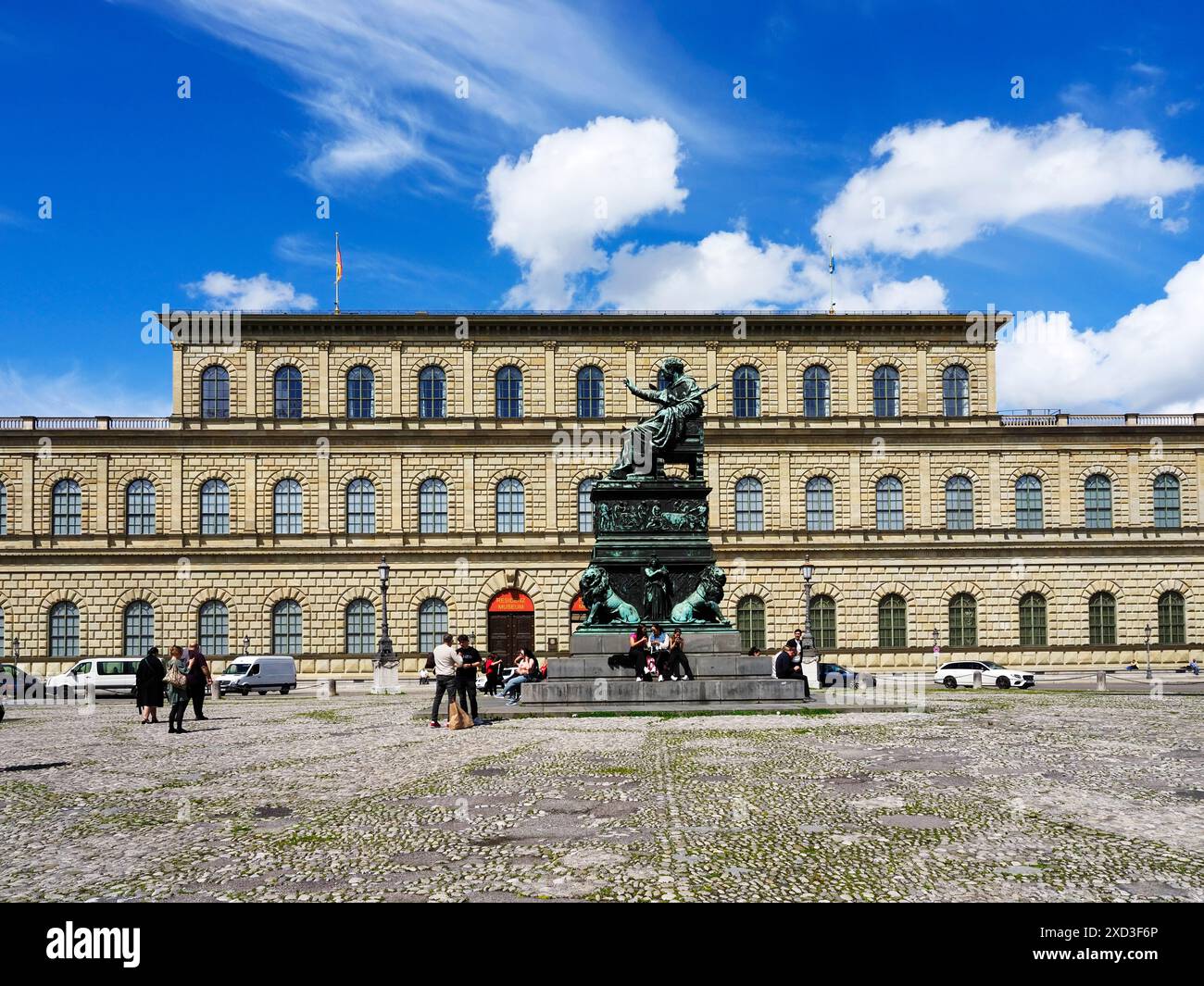 The Residenz from Max Joseph Platz in Munich Germany Stock Photo - Alamy