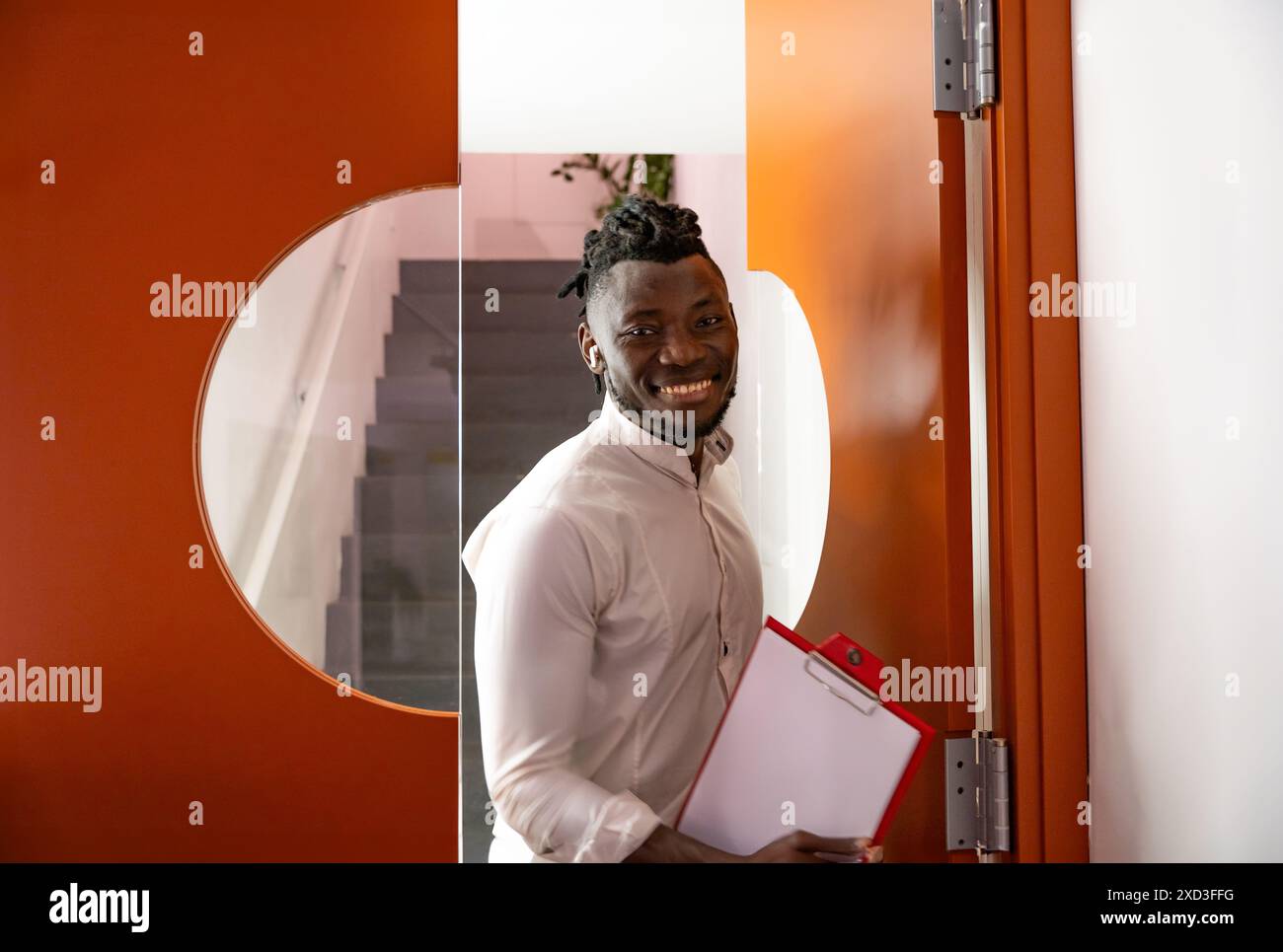 Smiling gently towards camera hi-res stock photography and images - Alamy