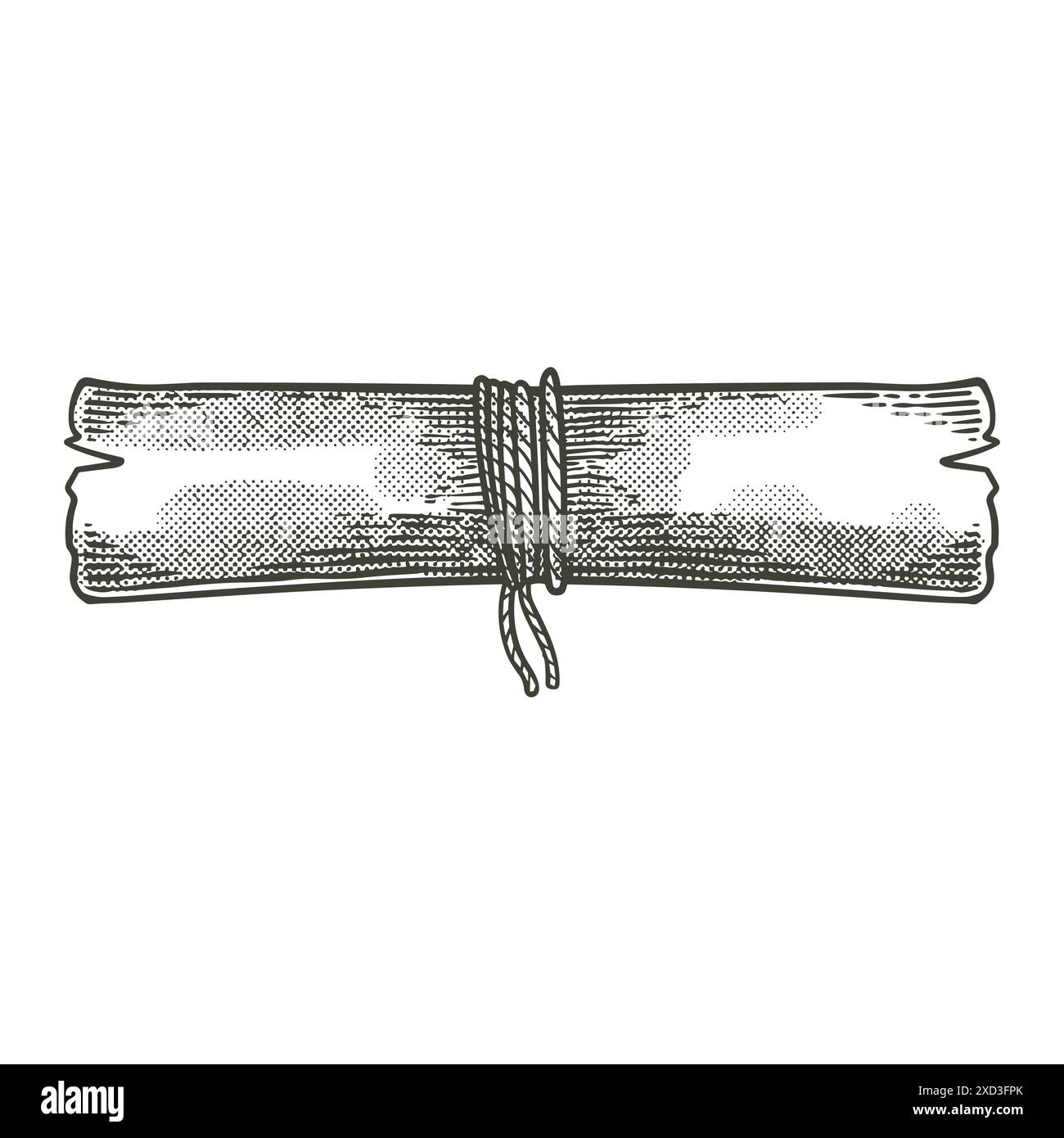 Old map hand drawn doodle vintage drawing in black white style. Pirates ...