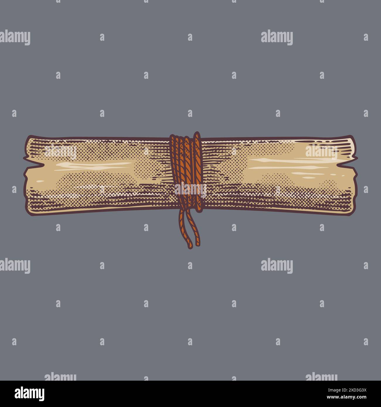 Blank parchment ink sketch Stock Vector Images - Alamy