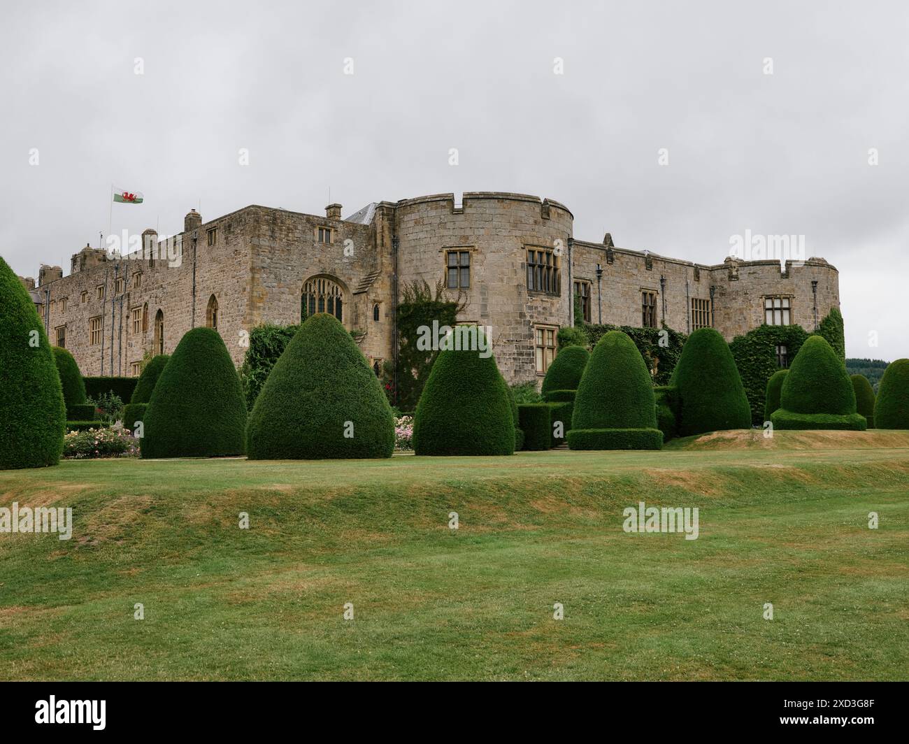 Chirk Castle and gardens in Wrexham, Wales UK Stock Photo - Alamy
