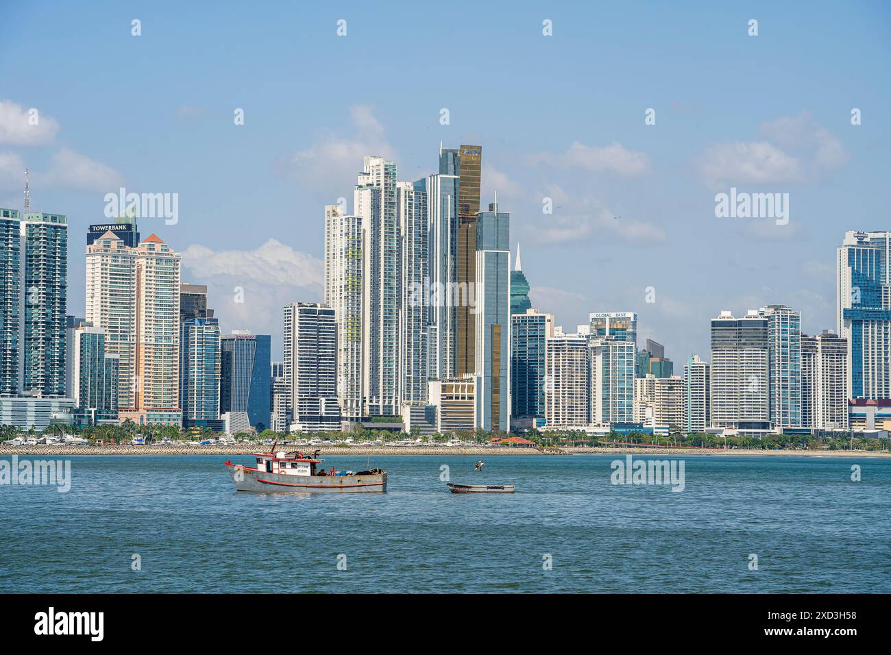 Panama City Landmarks, HDR Image Stock Photo - Alamy