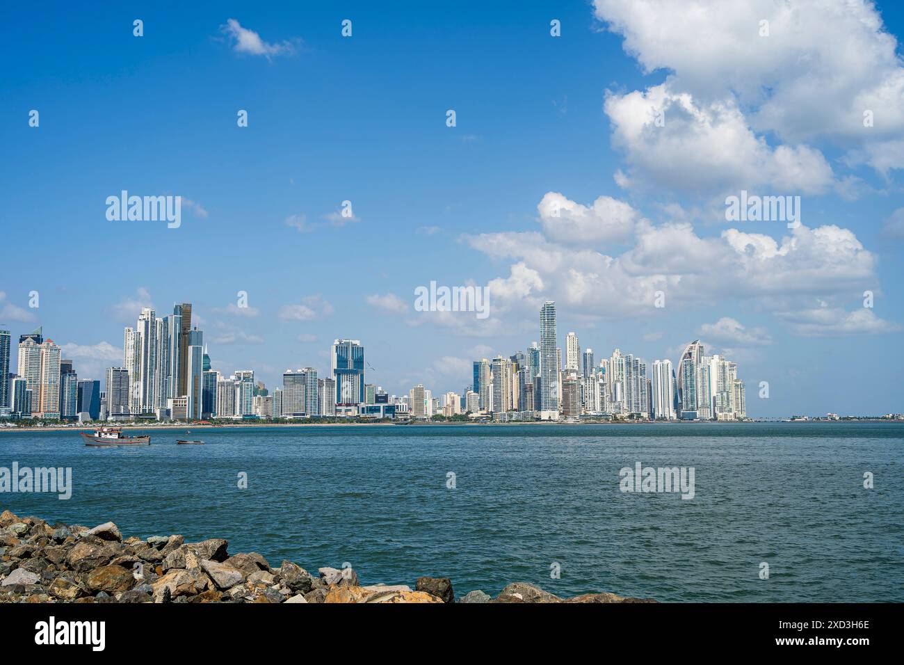 Panama City Landmarks, HDR Image Stock Photo - Alamy