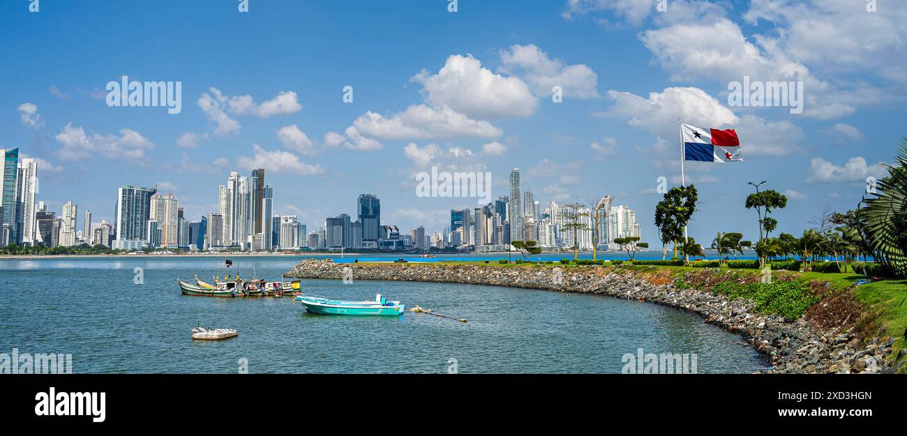 Panama City Landmarks, HDR Image Stock Photo - Alamy