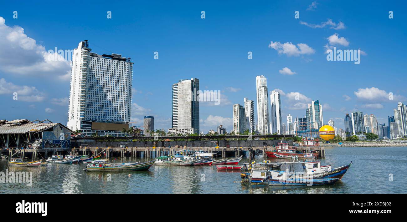 Panama City Landmarks, HDR Image Stock Photo - Alamy