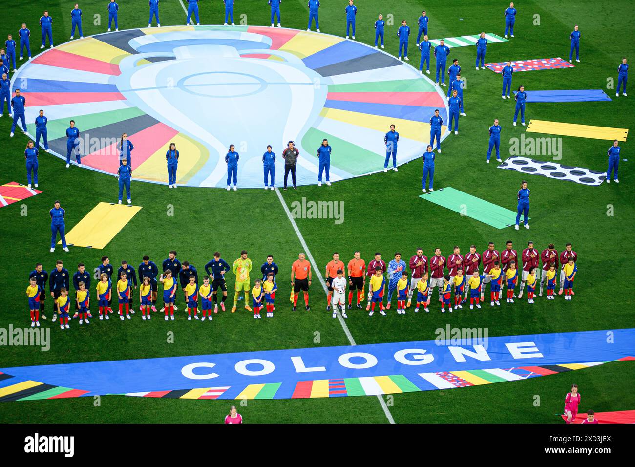 COLOGNE, GERMANY - 19 JUNE, 2024: The football match of EURO 2024 ...