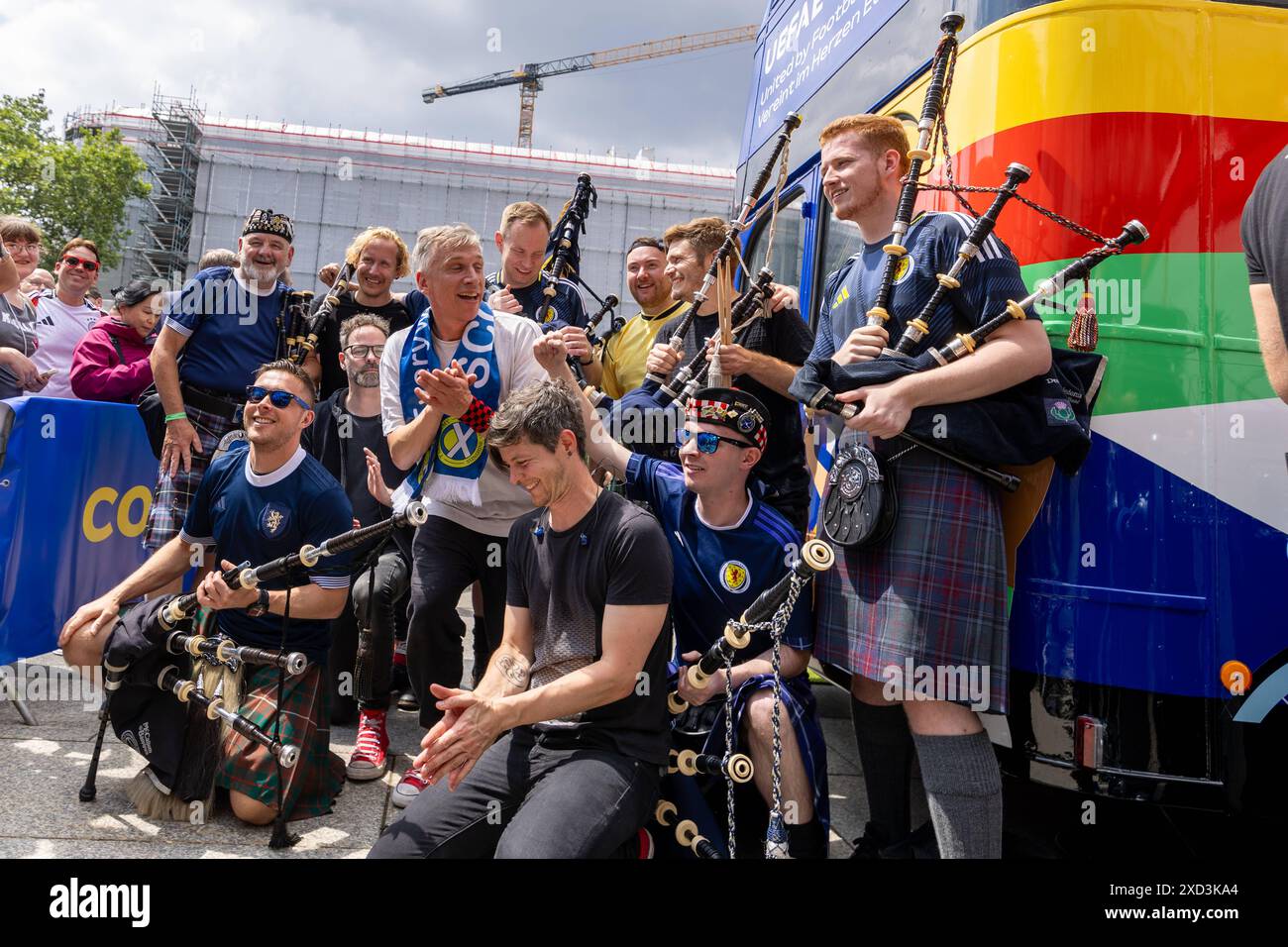 UEFA EURO 2024 - Musik und Fans am Matchday Schottland - Schweiz in ...