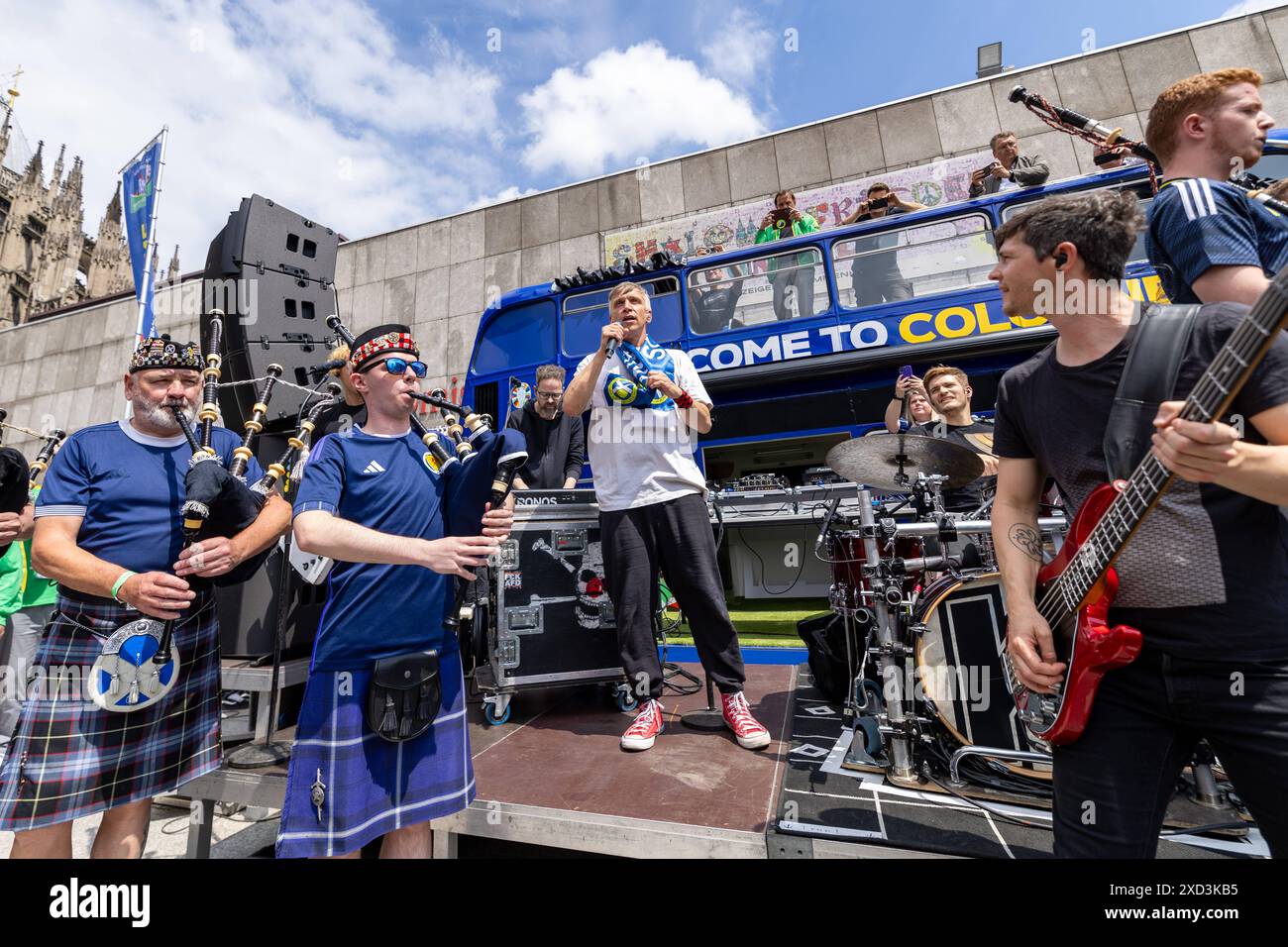 UEFA EURO 2024 - Musik und Fans am Matchday Schottland - Schweiz in ...