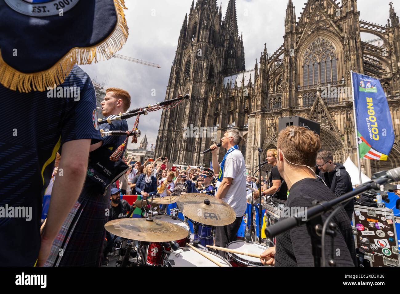 UEFA EURO 2024 - Musik und Fans am Matchday Schottland - Schweiz in ...