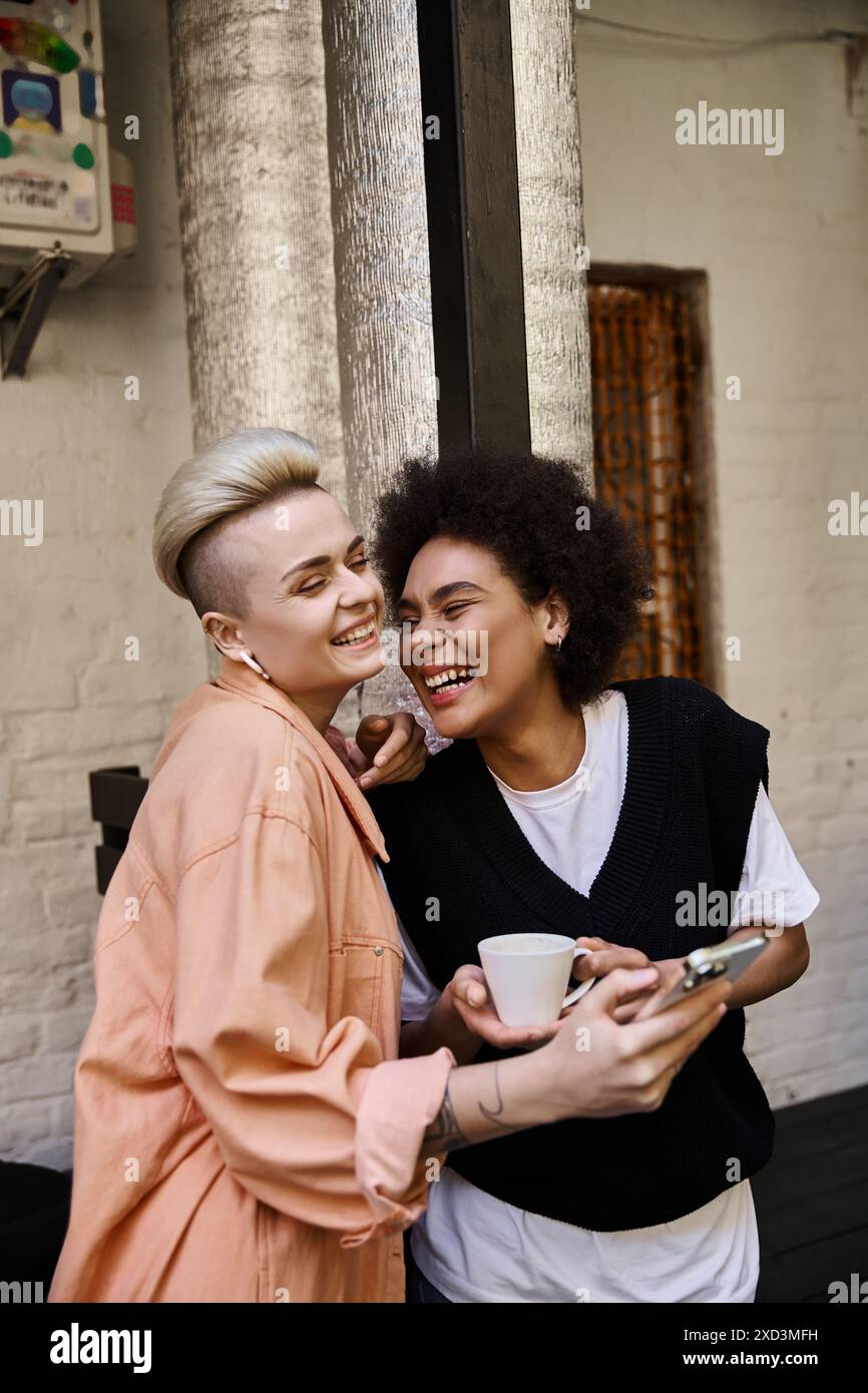 Two beautiful lesbians sitting hi-res stock photography and images - Alamy
