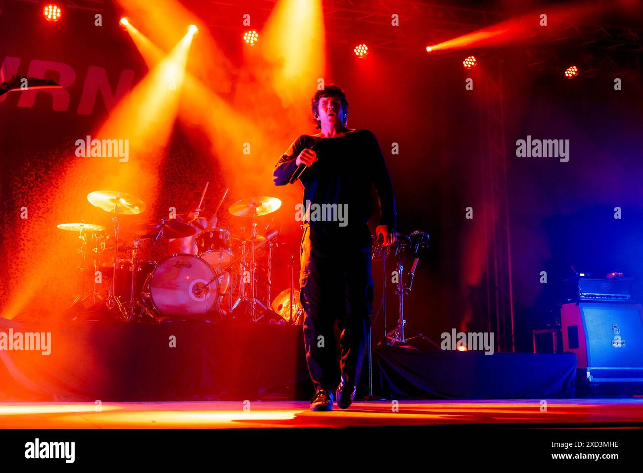 Milano, Italy. 19th June, 2024. Brendan Yates of Turnstile is ...