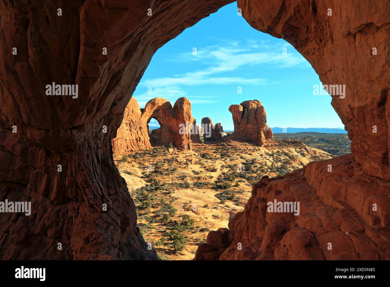 View through the cove arch towards double arch hi-res stock photography and images - Alamy