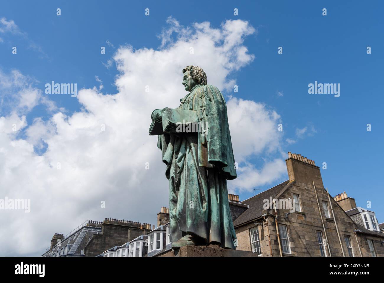 Edinburgh, Scotland, UK.Statue of Dr Thomas Chalmers, first Moderator ...